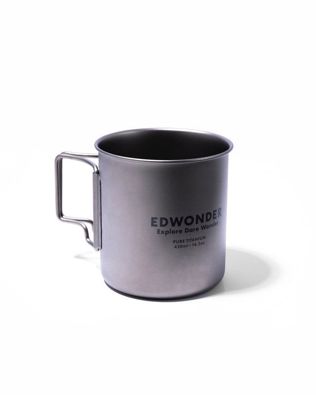 Pure Titanium Cup with Foldable handles